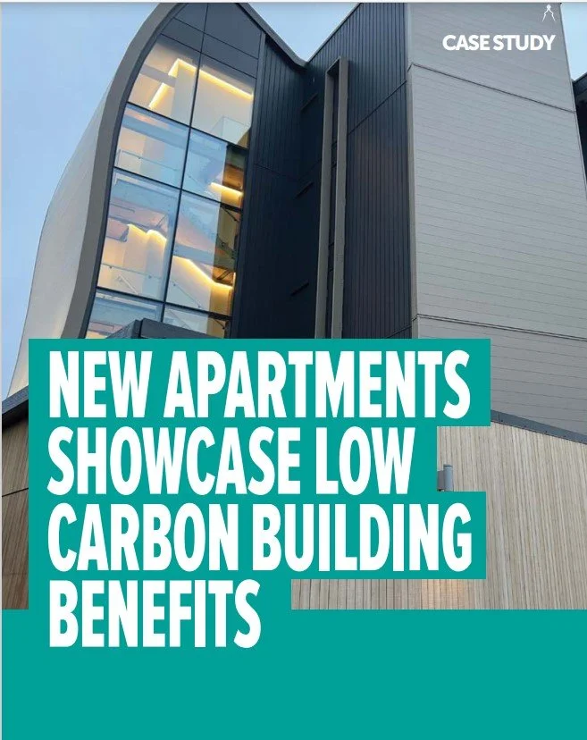 Clearwater Quays Apartments showcase low carbon building benefits. Mass Timber Construction ...