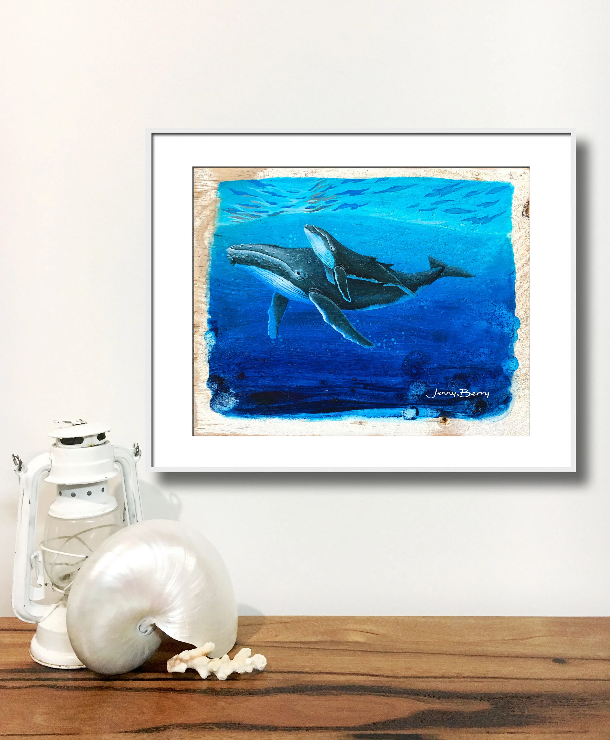 Humpback Whales - Ocean Between Our Love — Jenny Berry Marine Life Artist