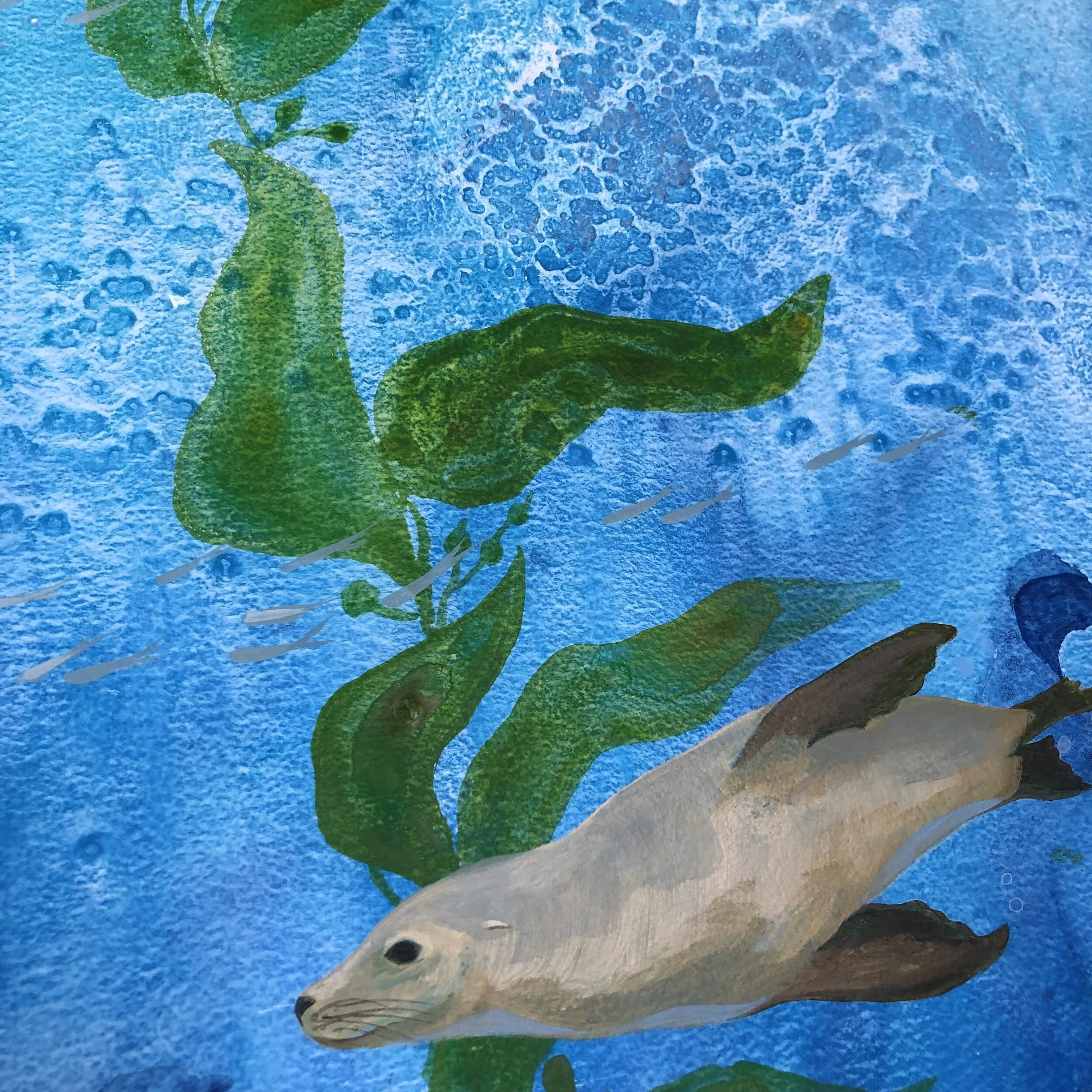 "Cavorting" — Jenny Berry Marine Life Artist