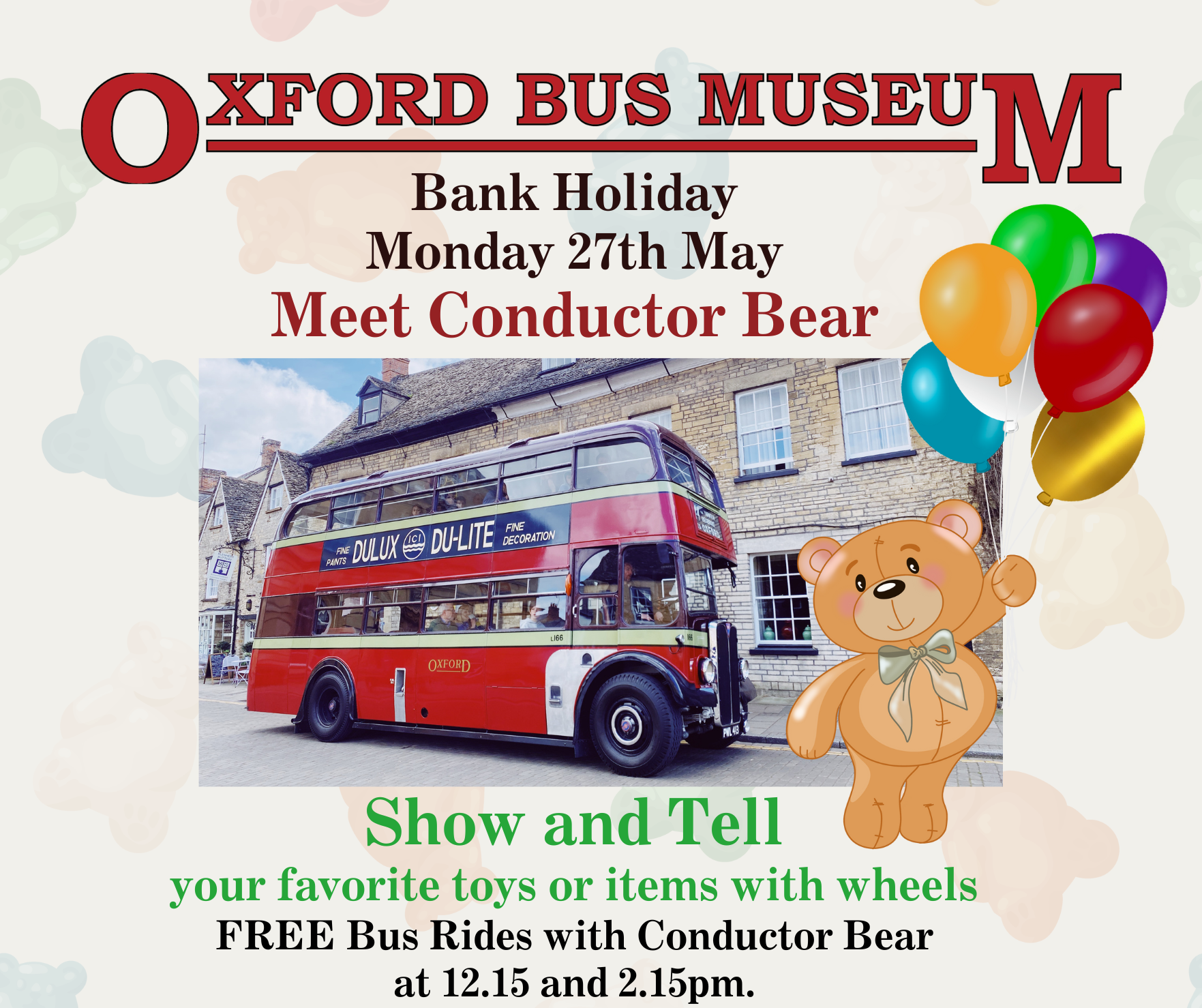 Free Heritage Bus Rides — Oxford Bus Museum & Morris Motors Museum