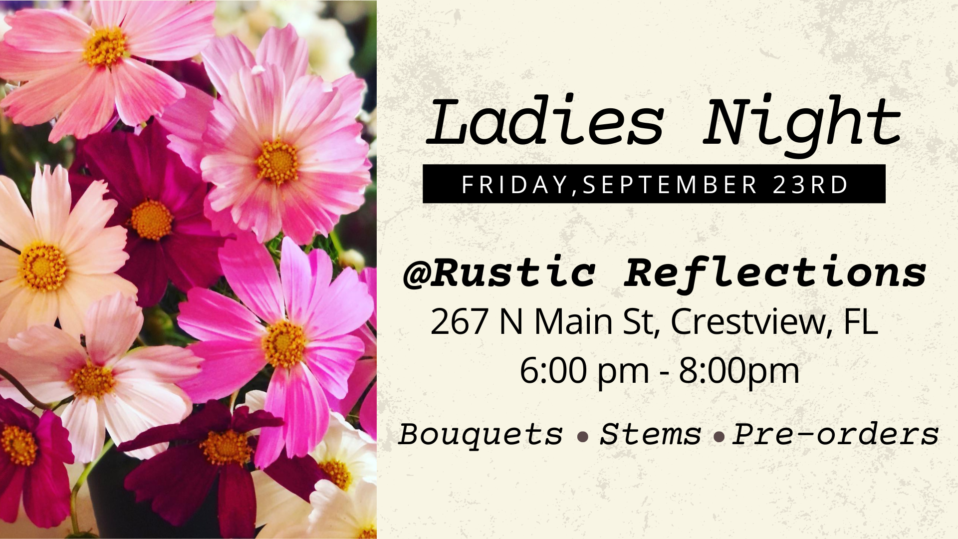 Rustic Reflections Ladies' Night — Blossom Lane Farm