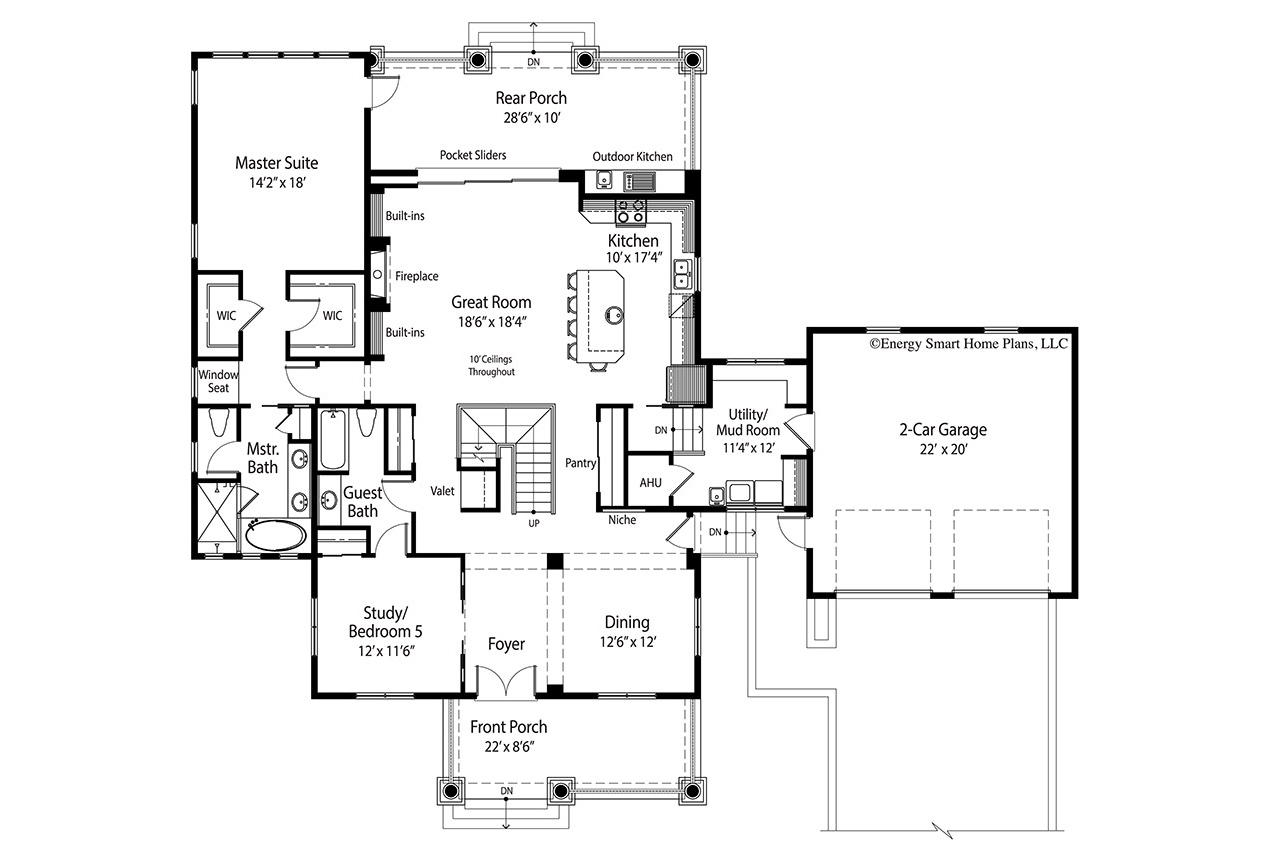 Muriel House Plan #232 | 5 Bed, 4 Bath | 3,052 sq. ft. — Wright Jenkins ...
