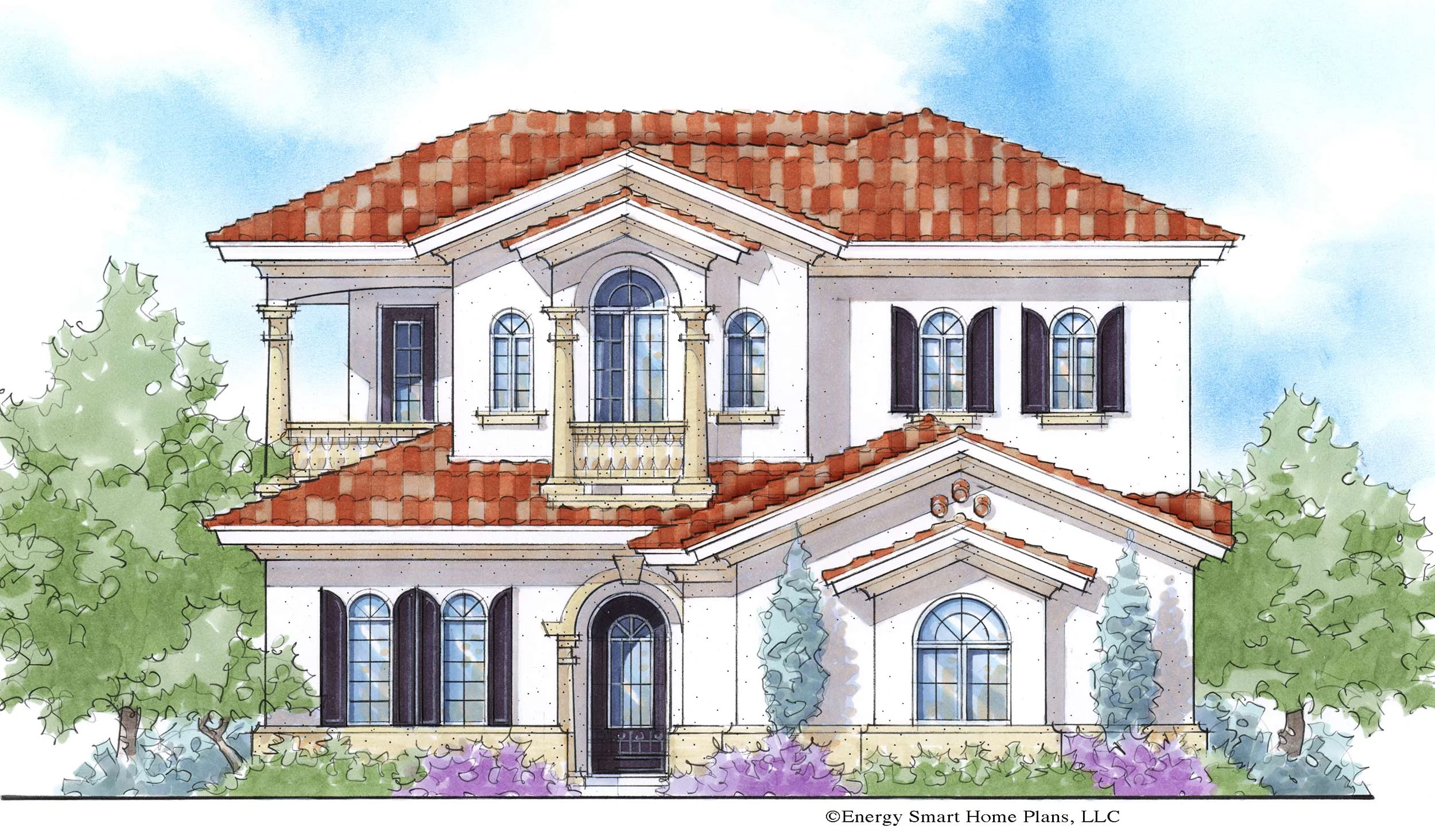 Calabria House Plan #322a | 4 Bed, 4.5 Bath | 3,191 sq. ft. — Wright ...