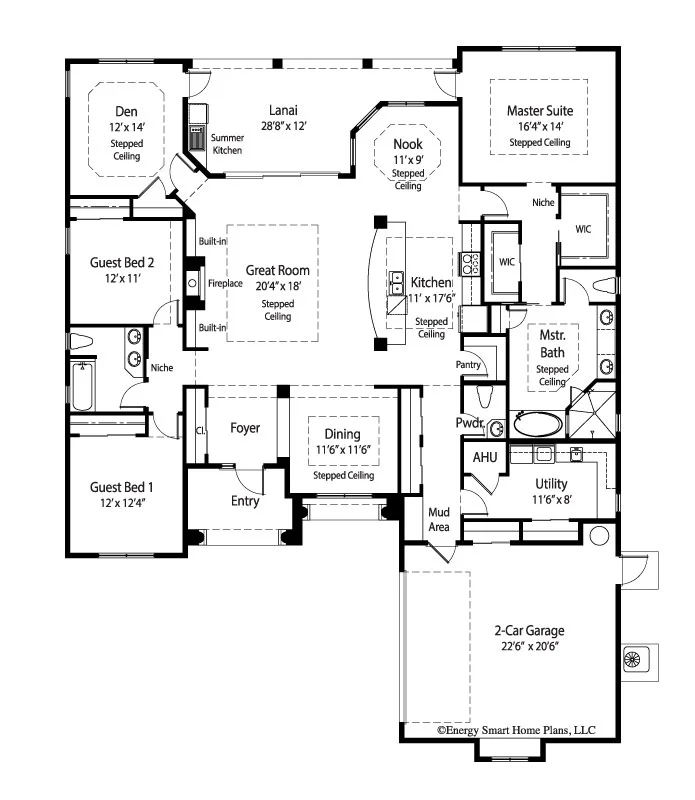 Belfort House Plan #231 | 3 Bed | 2.5 Bath | 2,670 sq. ft. — Wright ...