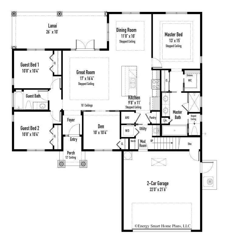 Lanier House Plan #246 | 4 Bed, 3 Bath | 2,049 sq. ft. — Wright Jenkins ...