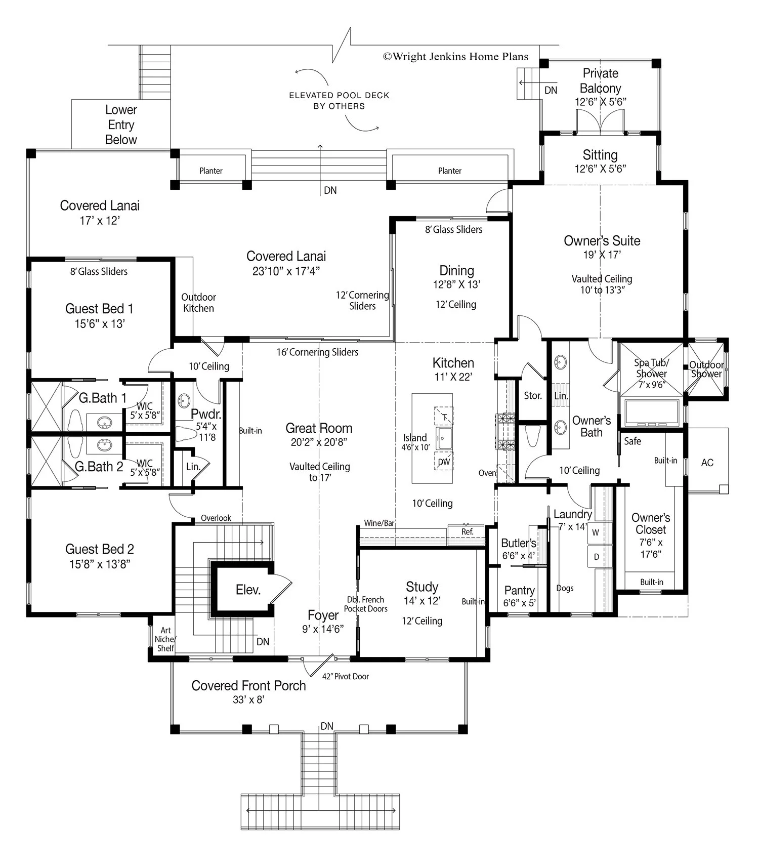 Manolo House Plan #953 | 3 Bed, 3-1/2 Bath | 3,354 sq. ft. — Wright ...