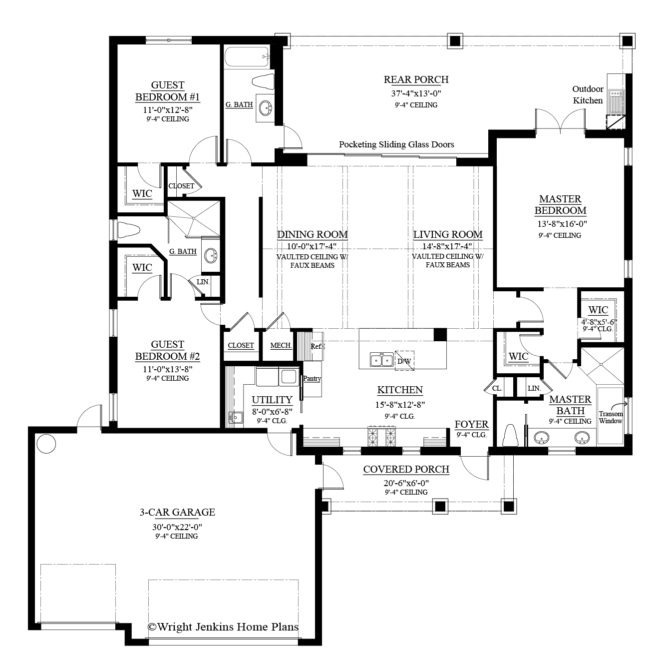 Marissa House Plan #762 | 3 Bed, 3 Bath | 2,009 sq. ft. — Wright ...