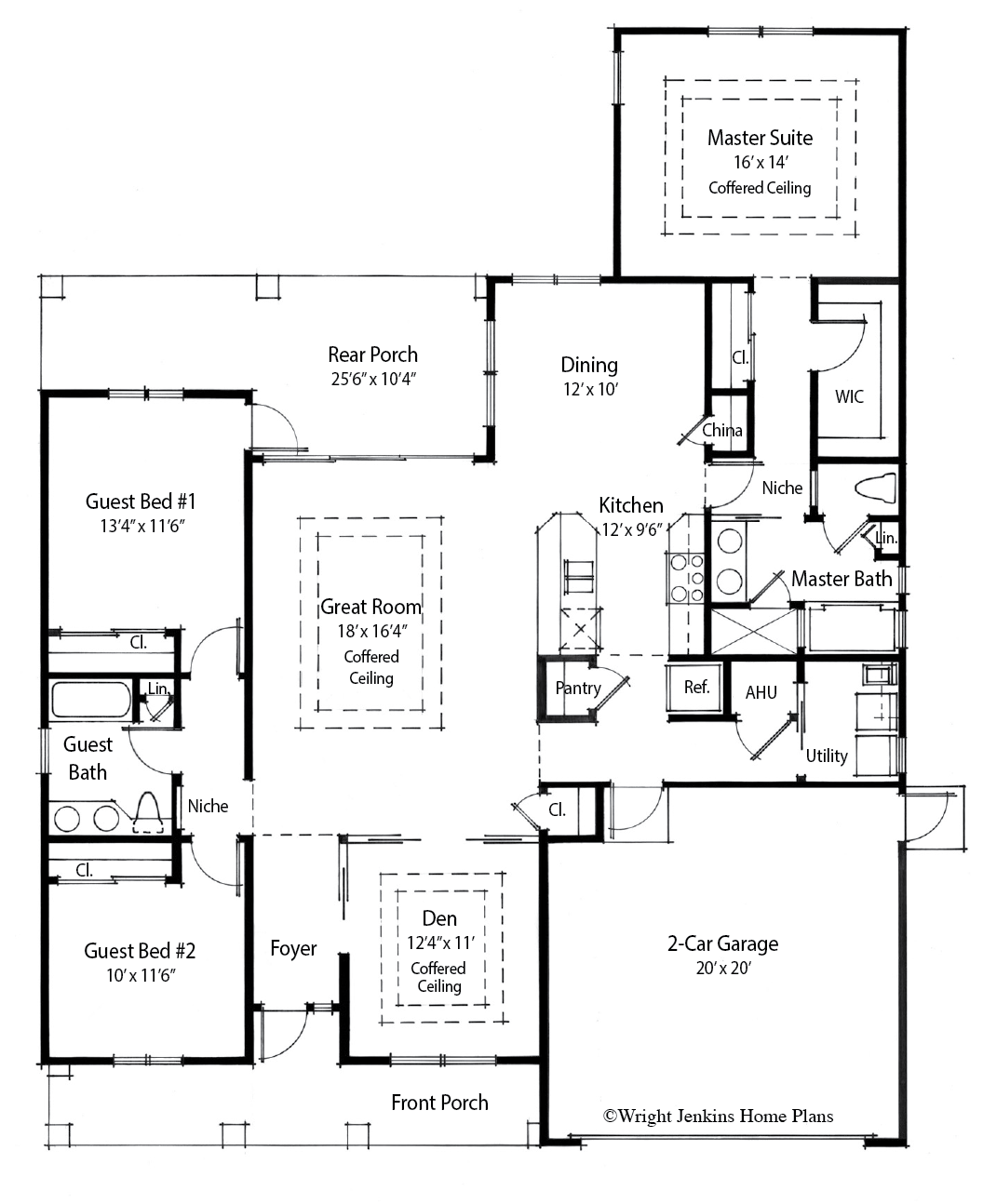 Seneca House Plan #115 | 3 Bed, 2 Bath | 1,910 sq. ft. — Wright Jenkins ...