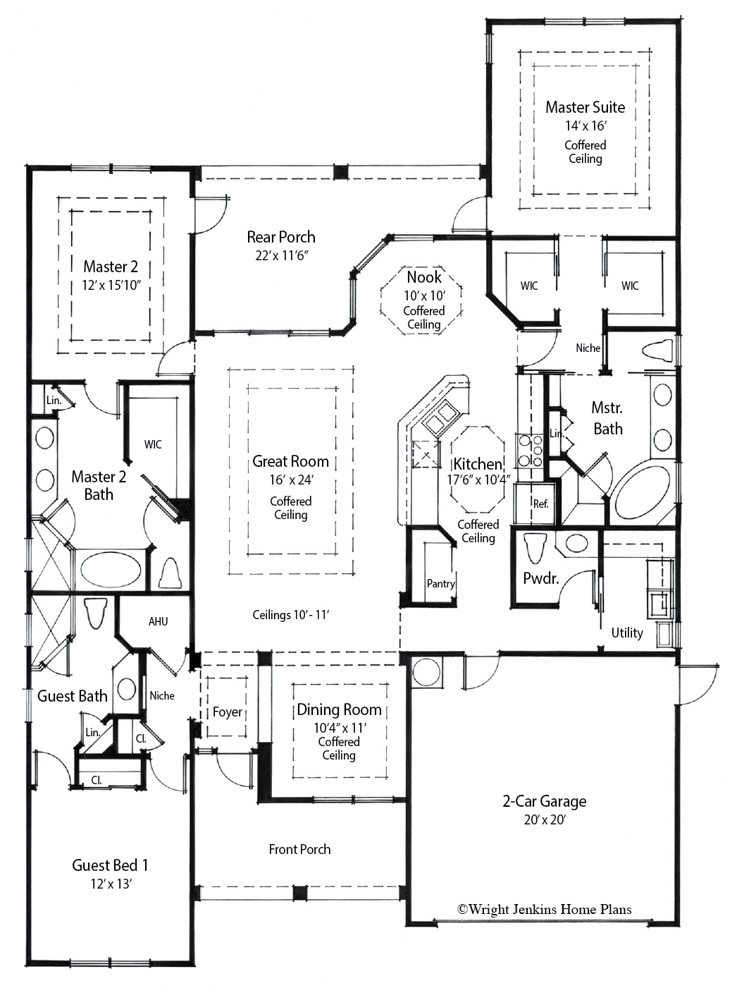 Napoli House Plan #302 | 3 Bed, 3.5 Bath | 2,291 sq. ft. — Wright ...