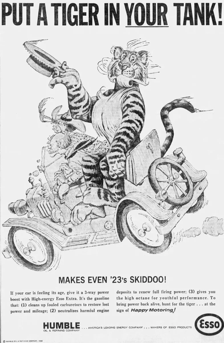 The ‘tiger in your tank’ comes to auction — The Miller Times