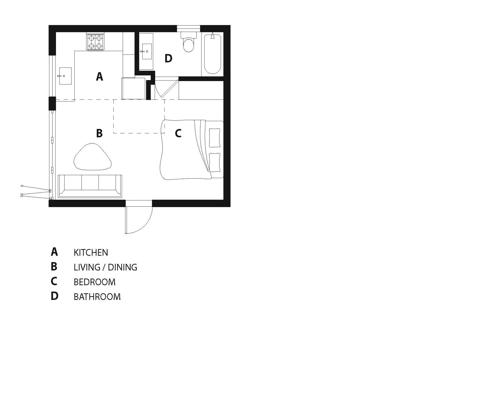 GARAGE STUDIO ADU — bunchADU