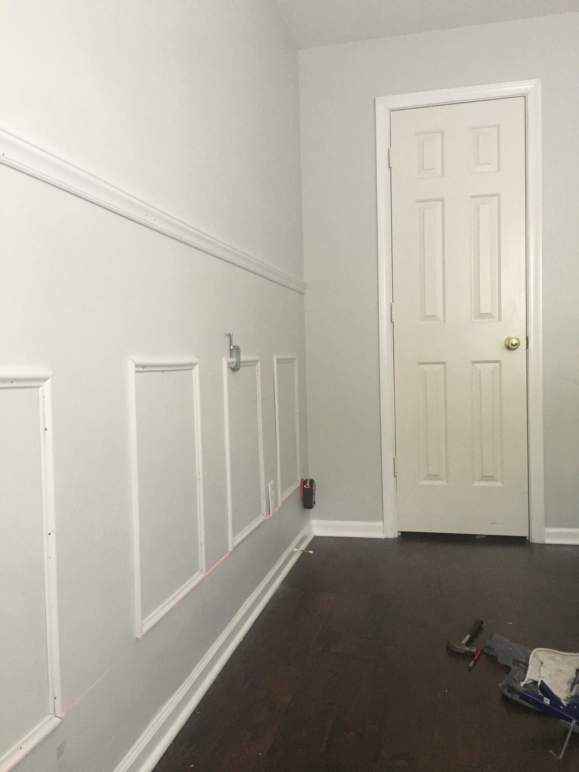 More DIY: Simple Wainscoting — Mas Means More