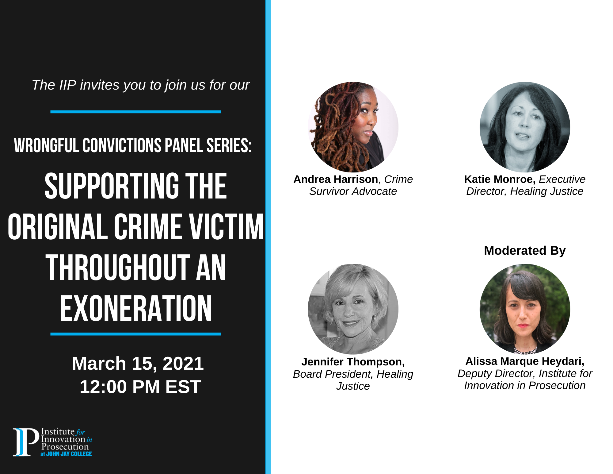Wrongful Convictions Panel Series — prosecution.org