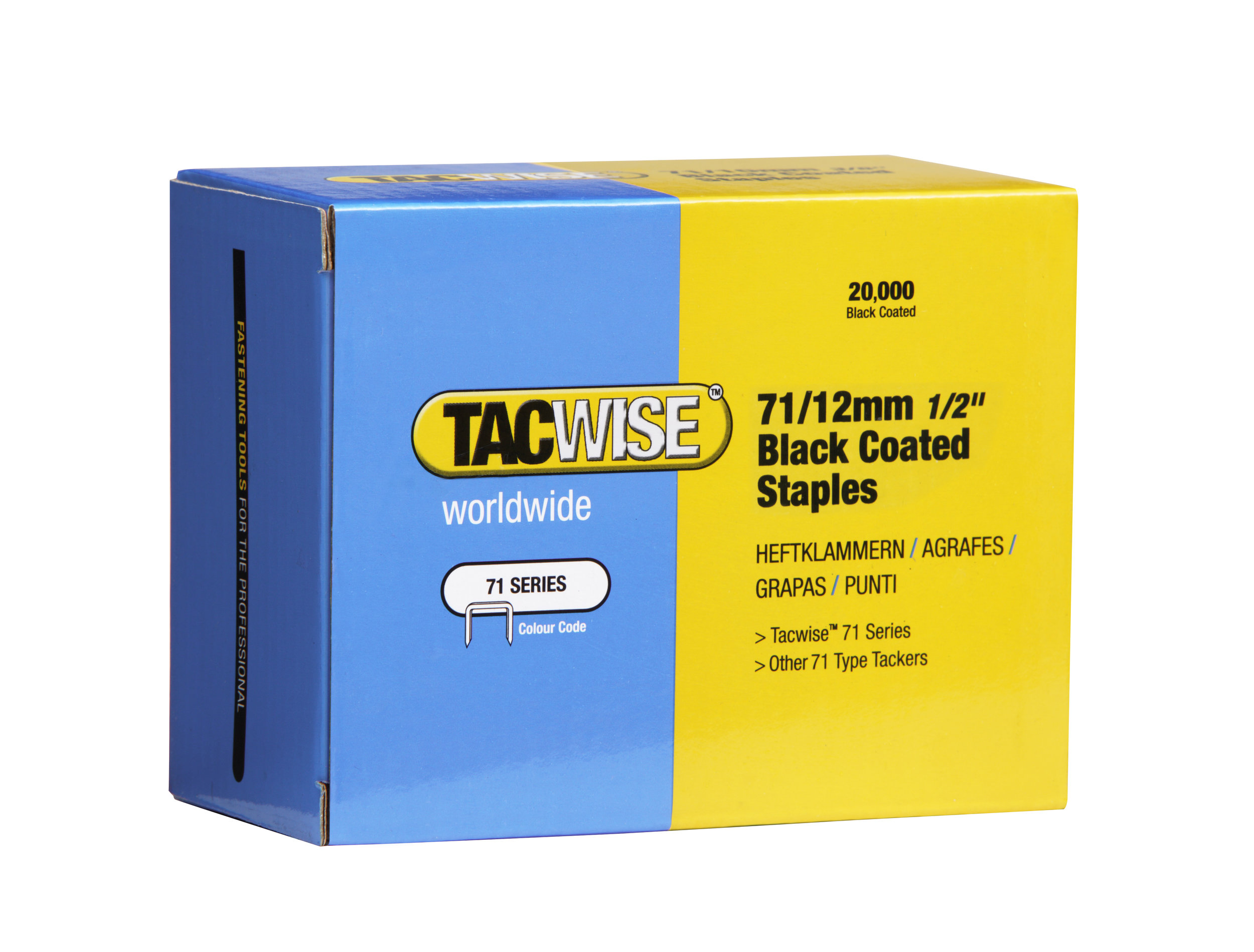 Tacwise 71 type staples - black — Sacrofast Limited