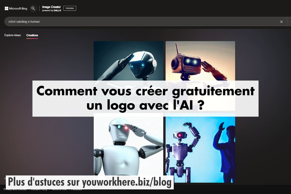 Comment vous créer gratuitement un logo avec l'AI ? — You Work Here