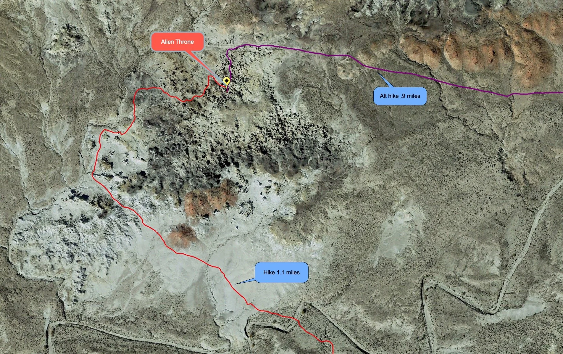 Alien Throne — Photographers Trail Notes