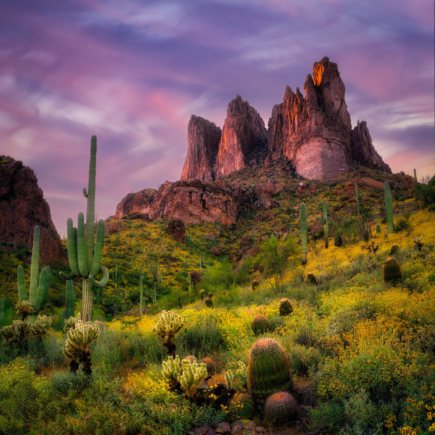 Guide To Photographing Three Sisters Superstition Wilderness Photographers Trail Notes