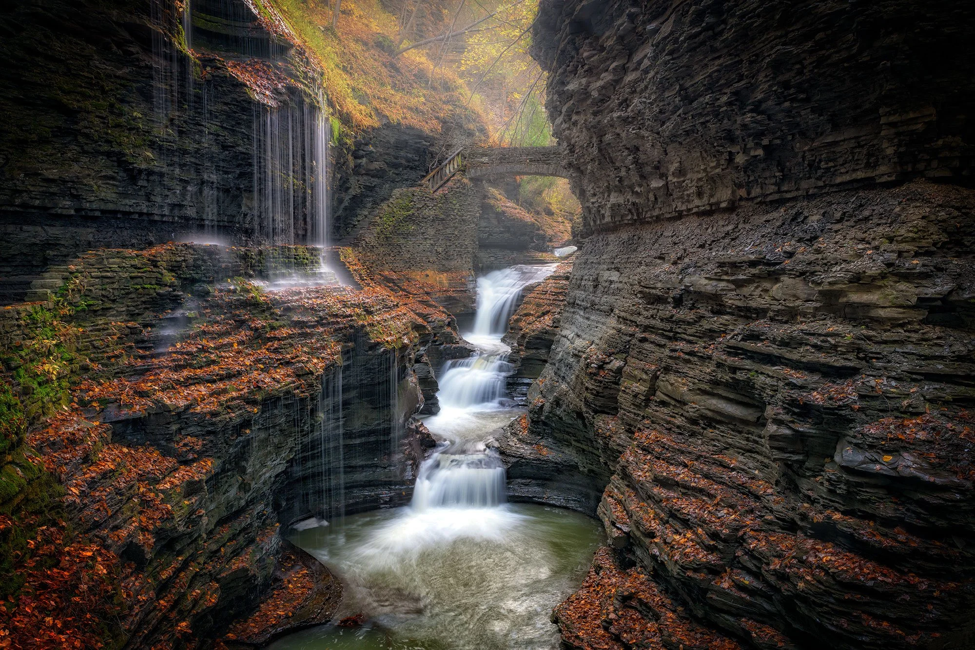 Guide to photographing Rainbow Falls Watkins Glen State Park ...
