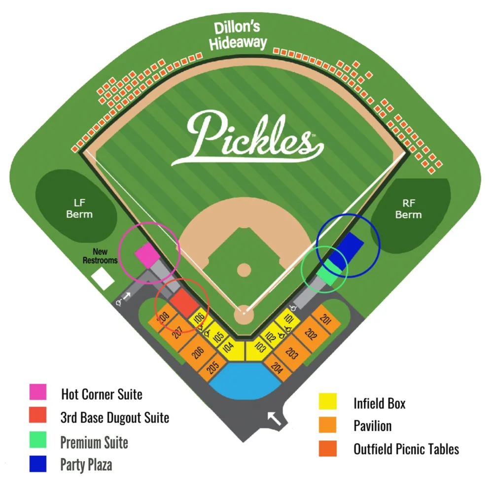 Seating Chart — PORTLAND PICKLES
