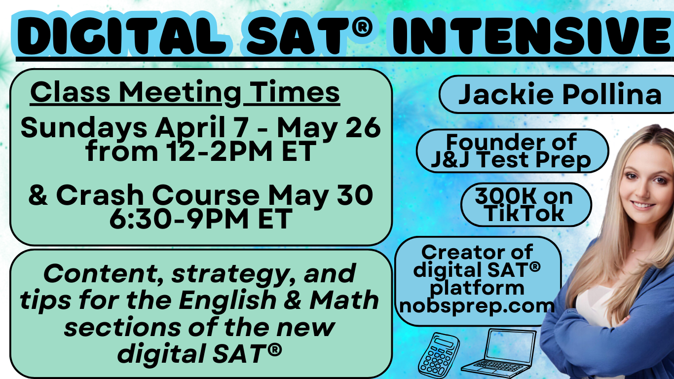 Intensive SAT Course — J&J Test Prep