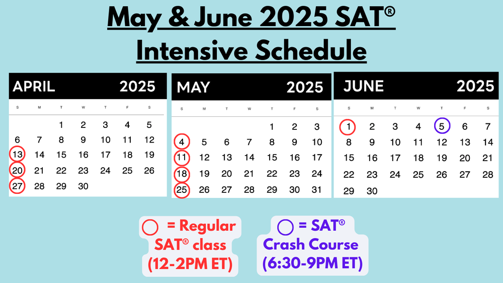SAT Intensive — J&J Test Prep