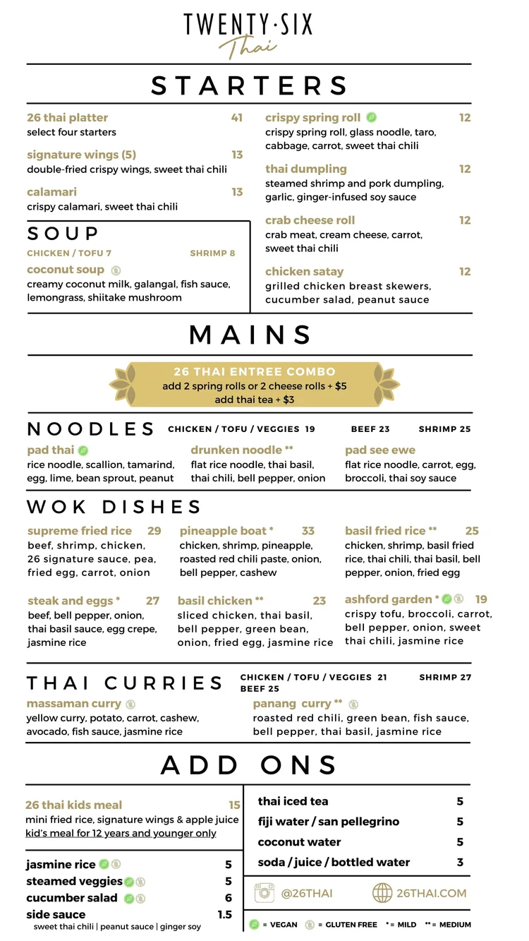 26 Thai — Politan Row at Ashford Lane