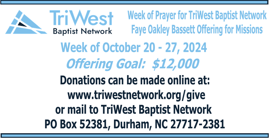 Ministry Opportunities & Events — TriWest Network