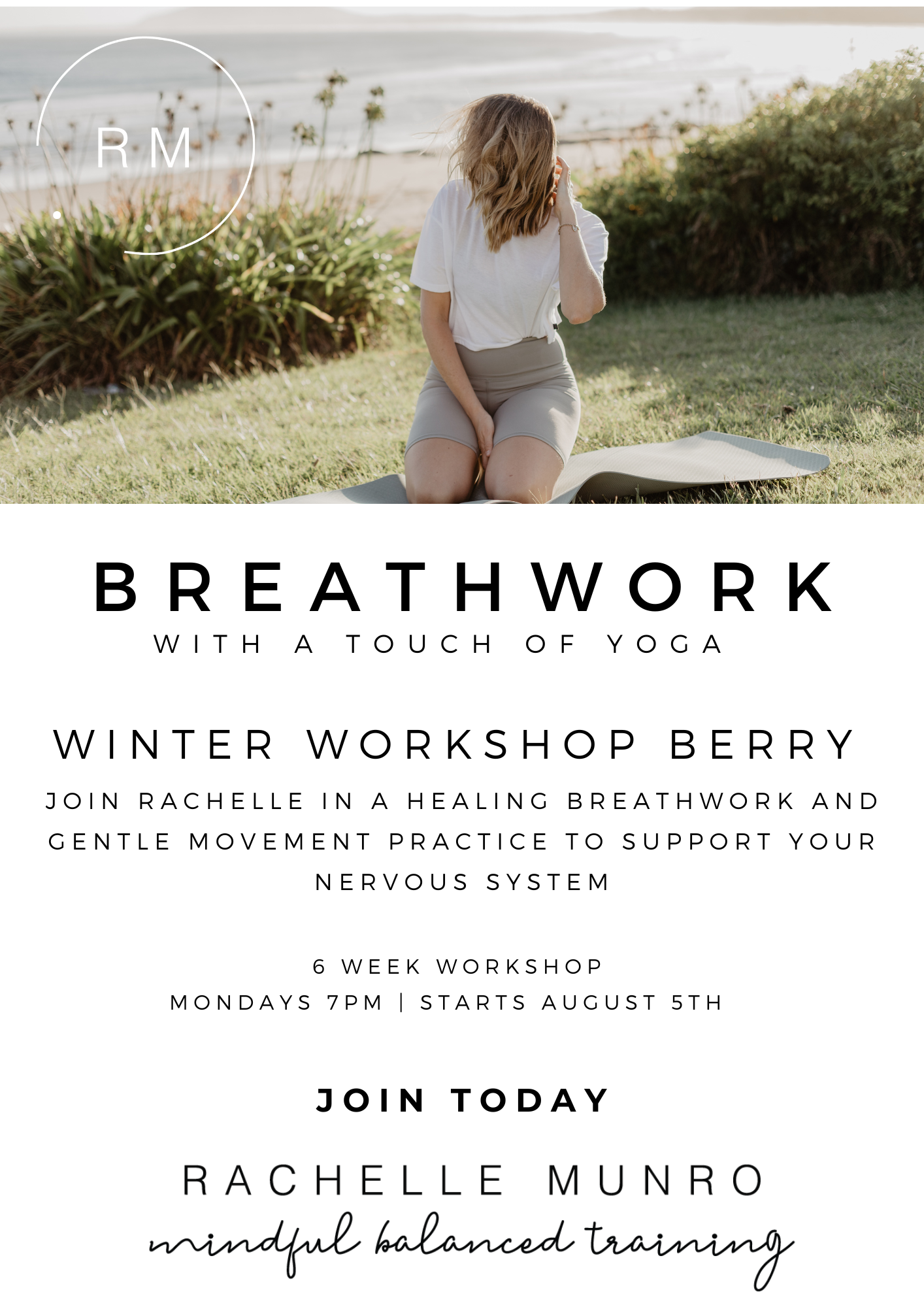 yoga + breathwork workshop — Rachelle Munro