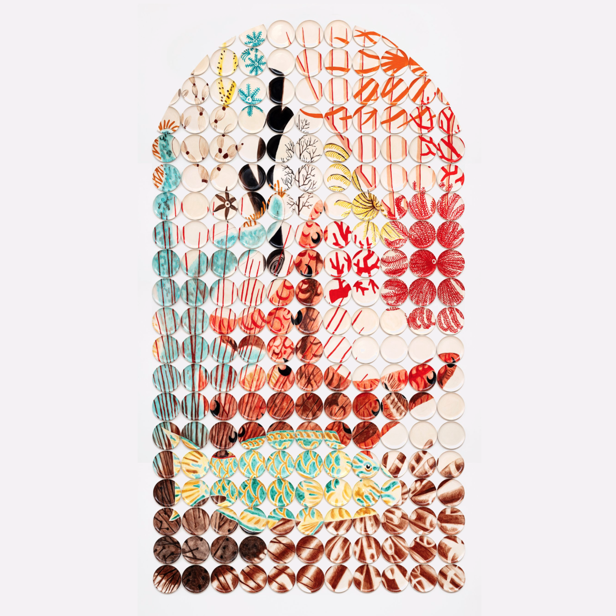 Reef - Arch Shaped Custom Art Installation - Molly Hatch Design Studio ...