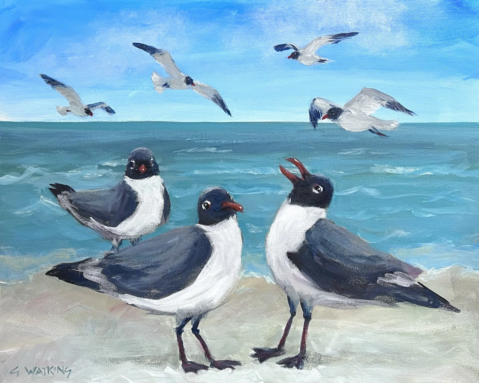 Just Beachy Acrylic Paint Along with Greta Watkins — Rockport Center ...