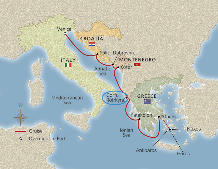 Corfu, Greece — Mapping the path