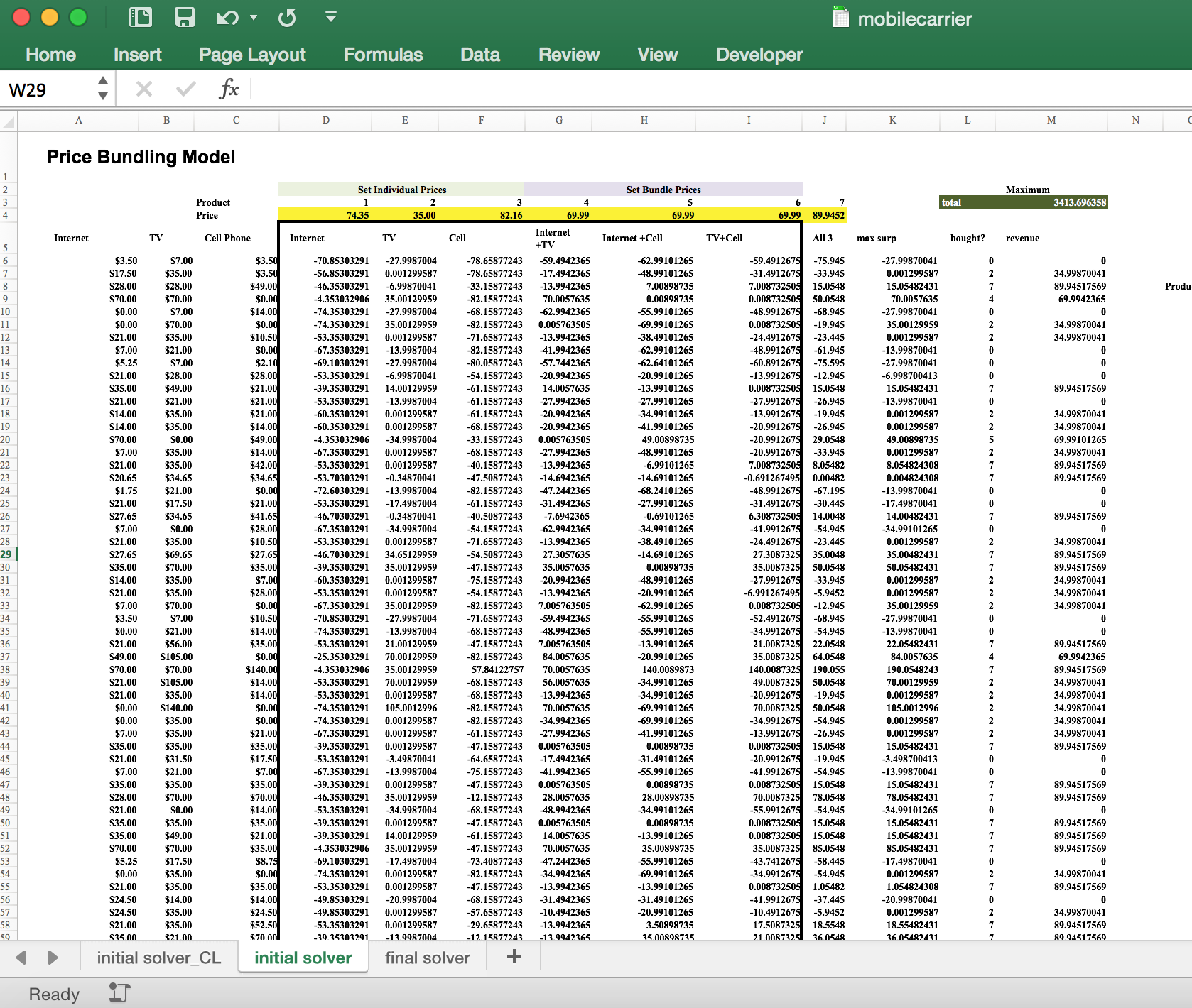 Price Bundling with Excel — KRISPY ANALYTICS