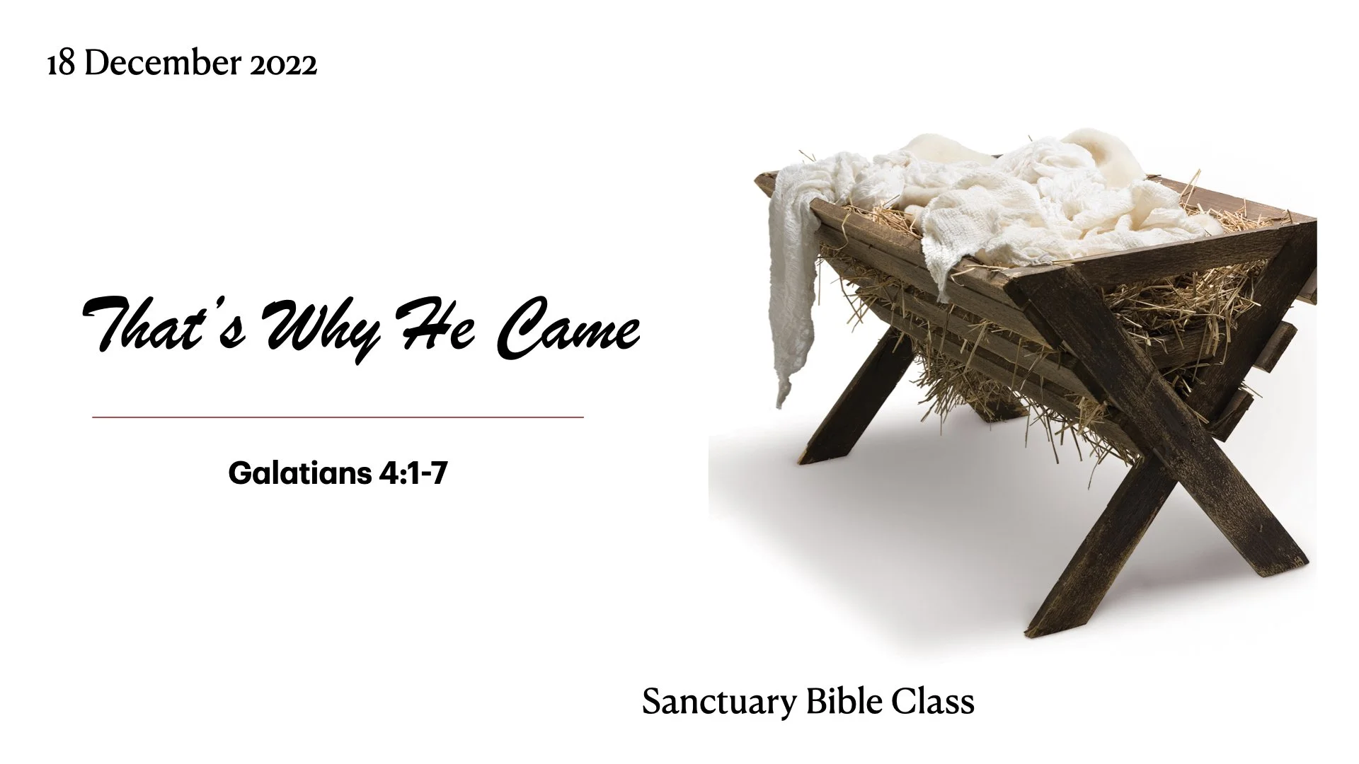 Christmas Foundations Of Pentecost