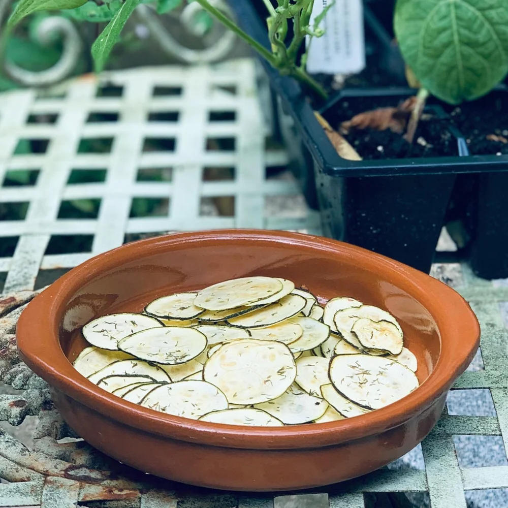 Dilly Courgette Crisps — Deliciously Raw