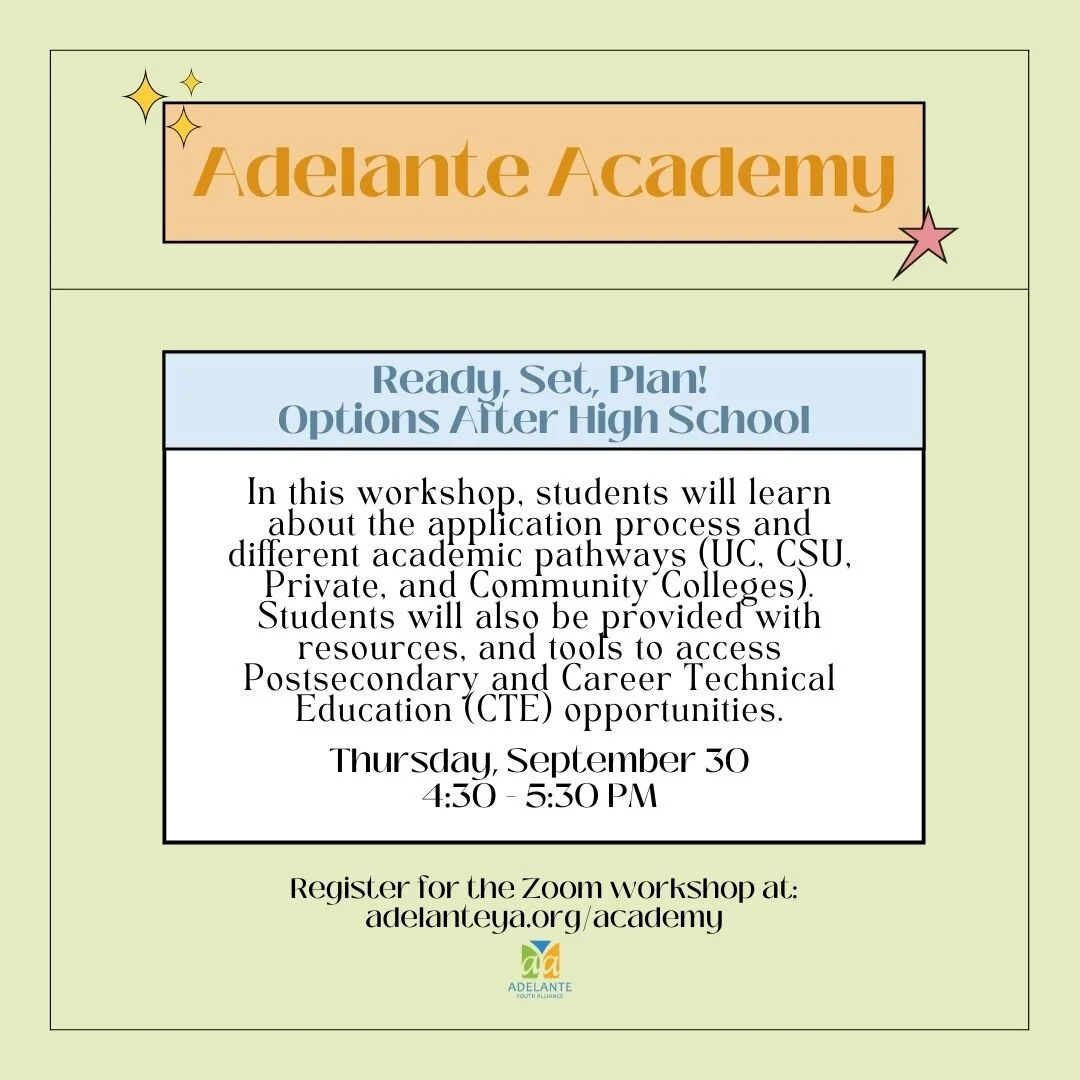 Adelante Academy — Adelante Youth Alliance