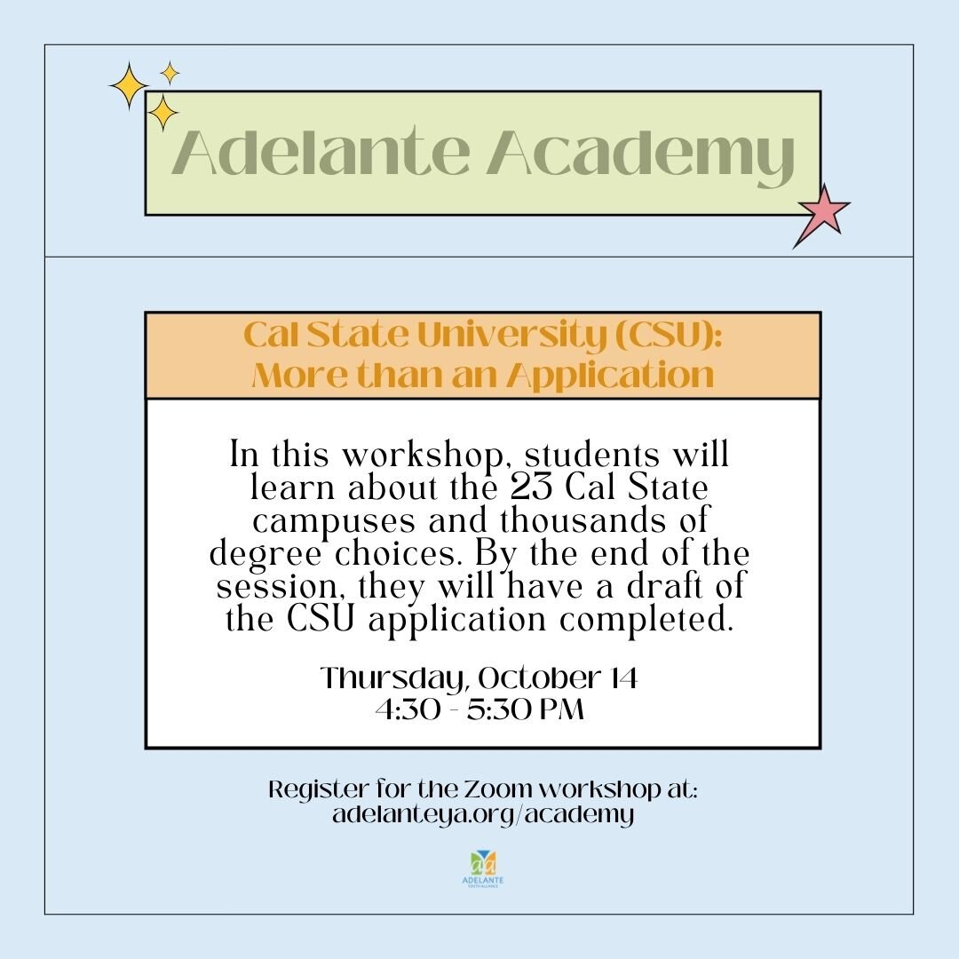 Adelante Academy — Adelante Youth Alliance