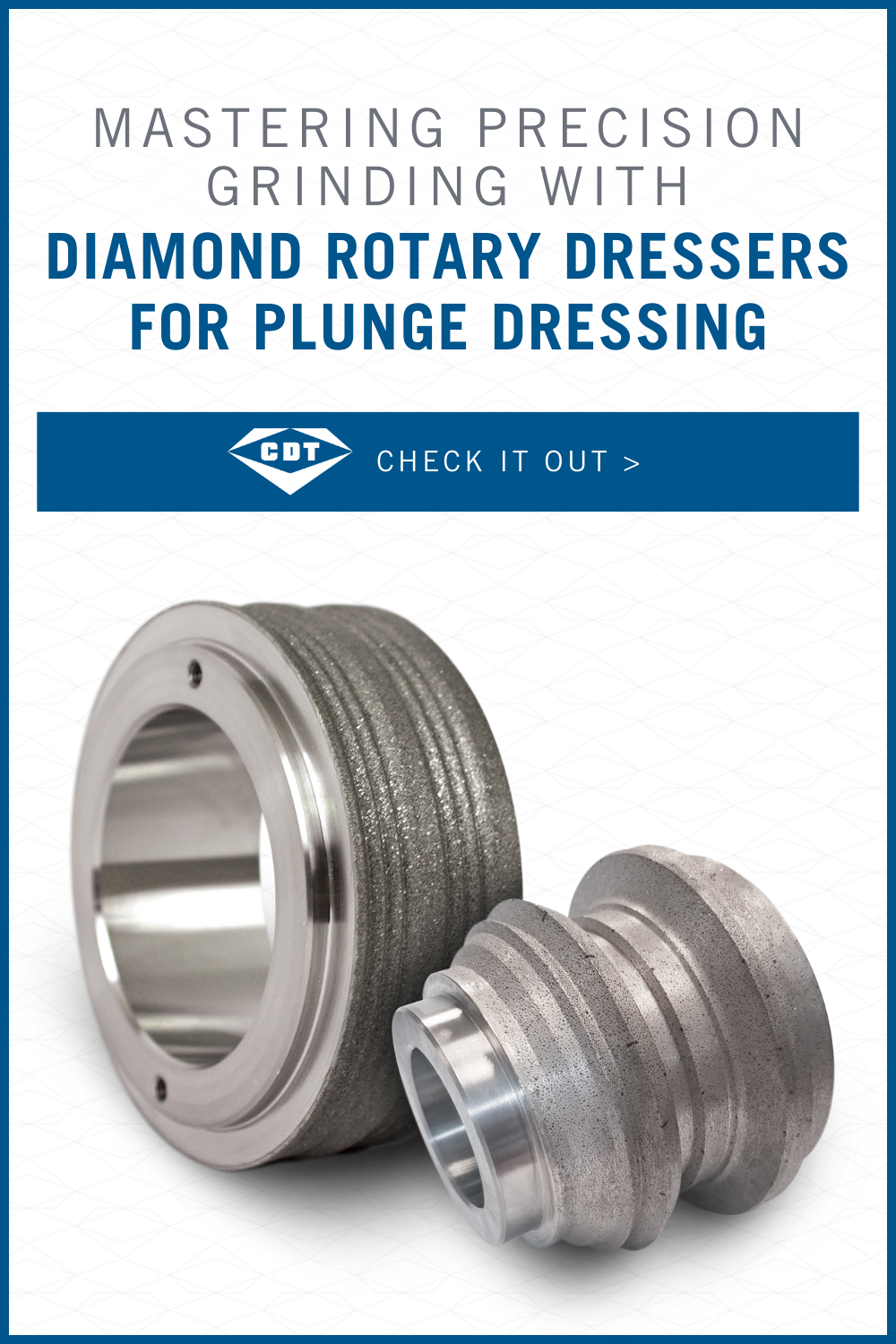 Diamond Rotary Dressers for Plunge Dressing