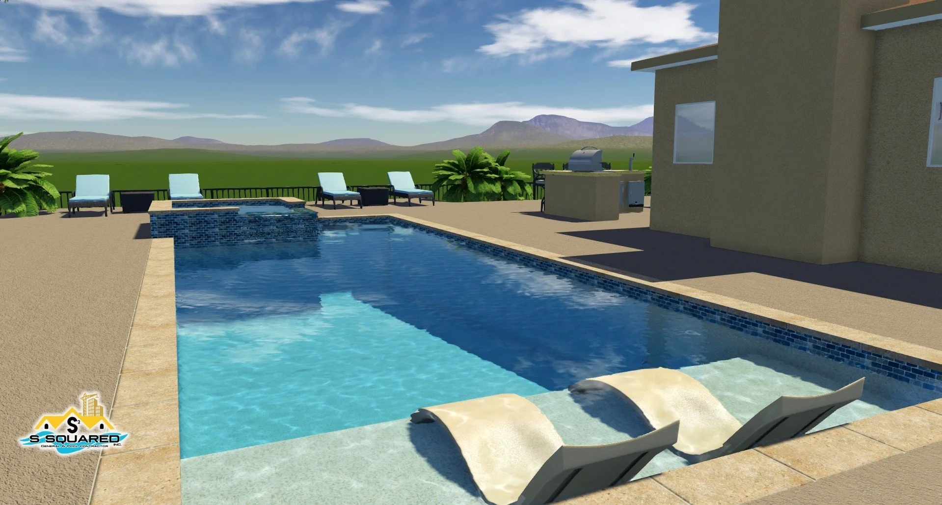 3D Pool Rendering — S Squared, Inc.