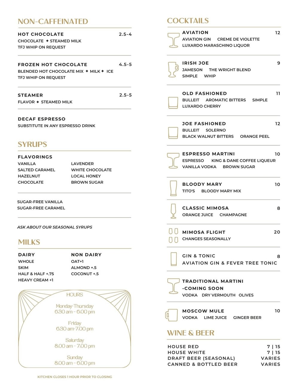 Cocktails — The Flying Joe