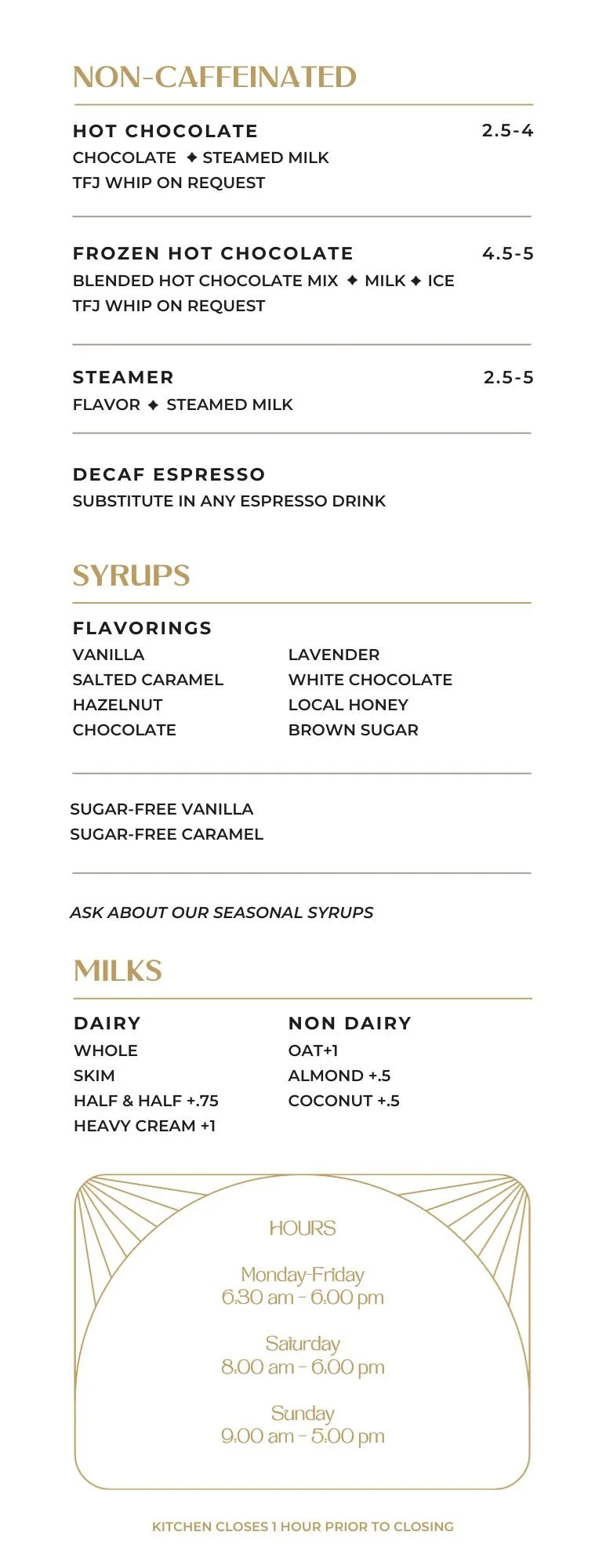 Coffee, Tea, Lattes — The Flying Joe