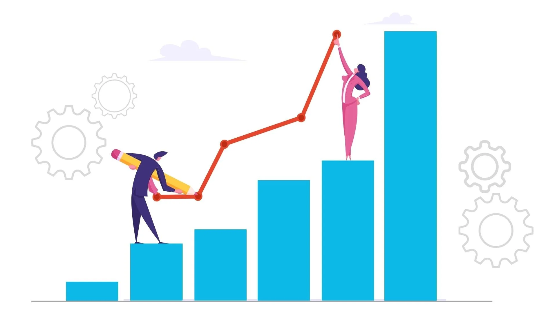 Sales Forecasting Clipart