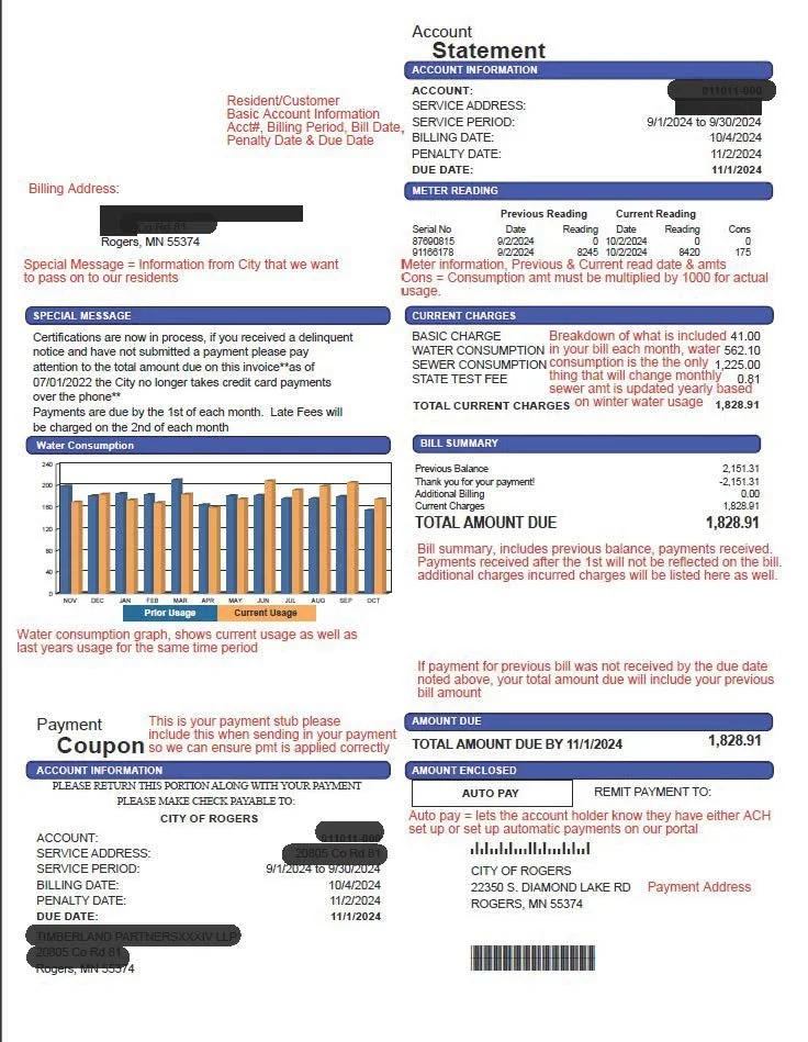 Utility Billing Home — City of Rogers, MN