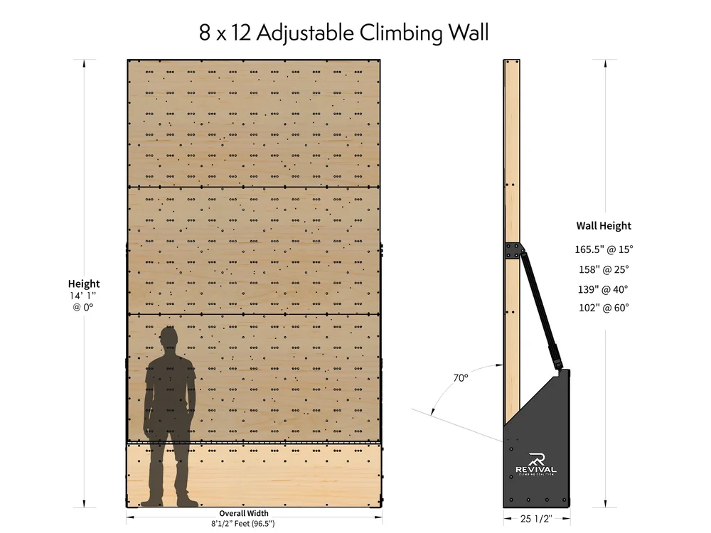 Adjustable Climbing Wall — Revival Climbing Coalition