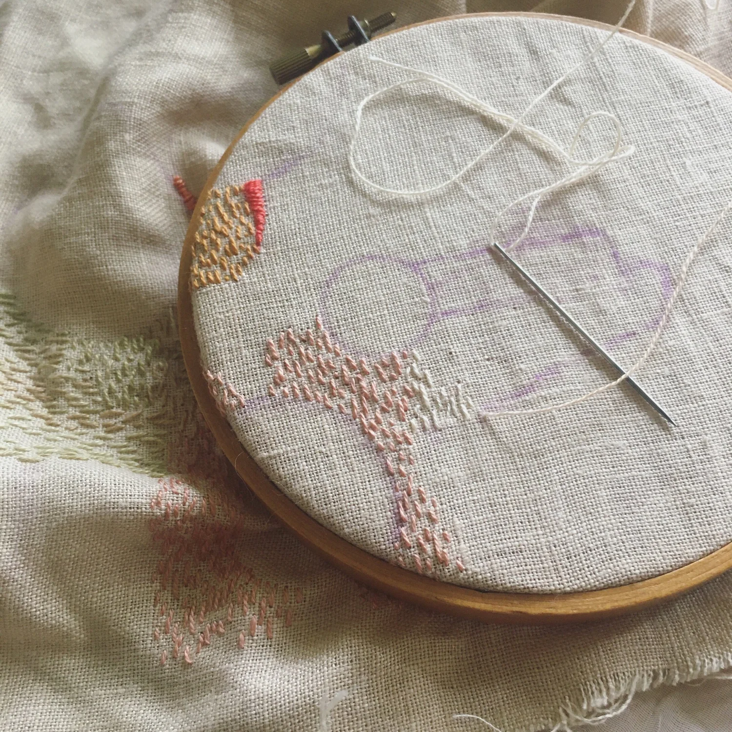Progress Report: A New Negative Space Embroidery — Bonnie Sennott