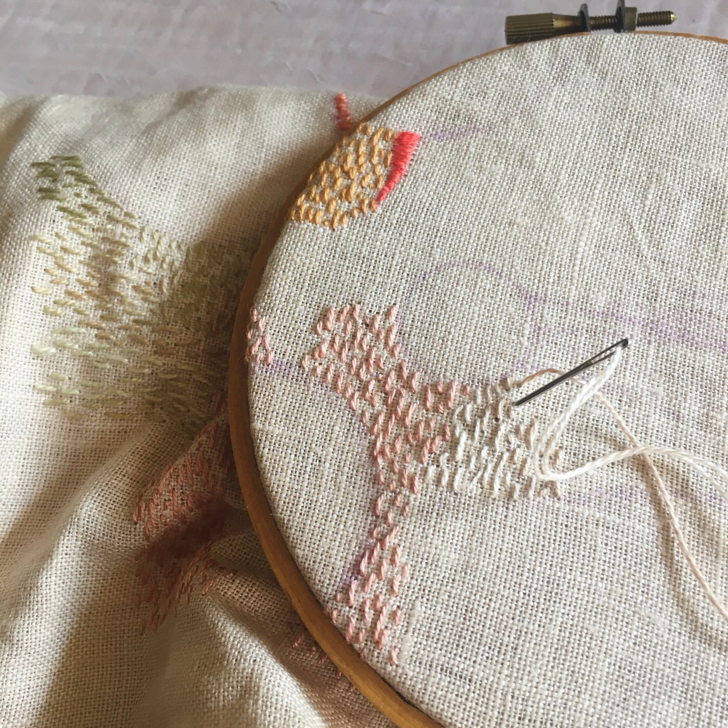 Progress Report: A New Negative Space Embroidery — Bonnie Sennott