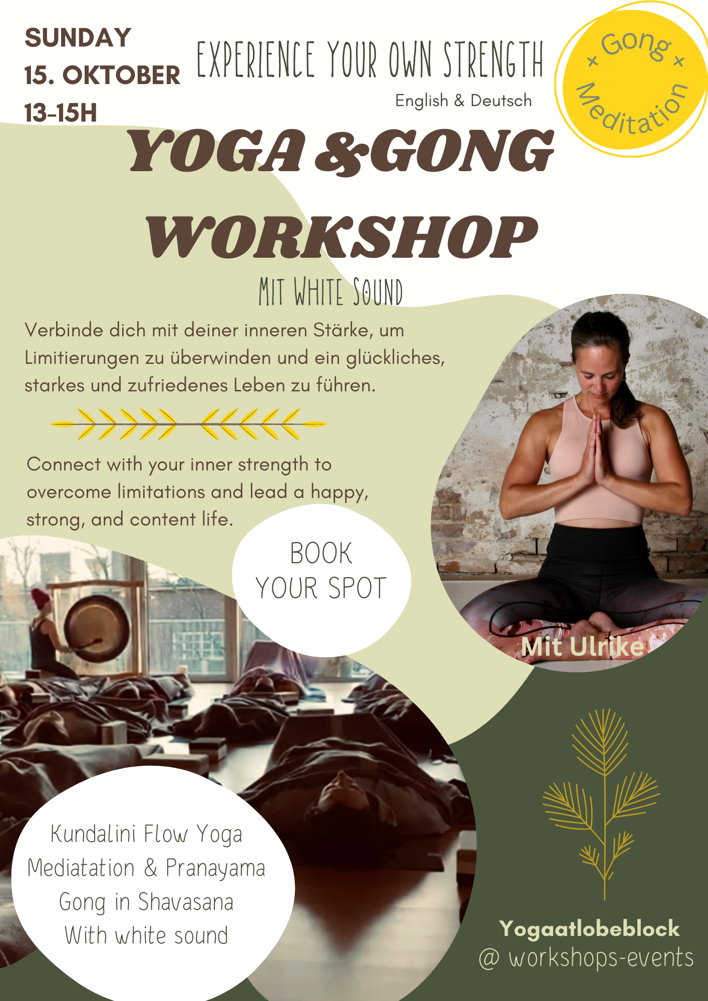 Yoga & Gong Workshop mit White Sound – mit Ulrike — YOGA at Lobe Block