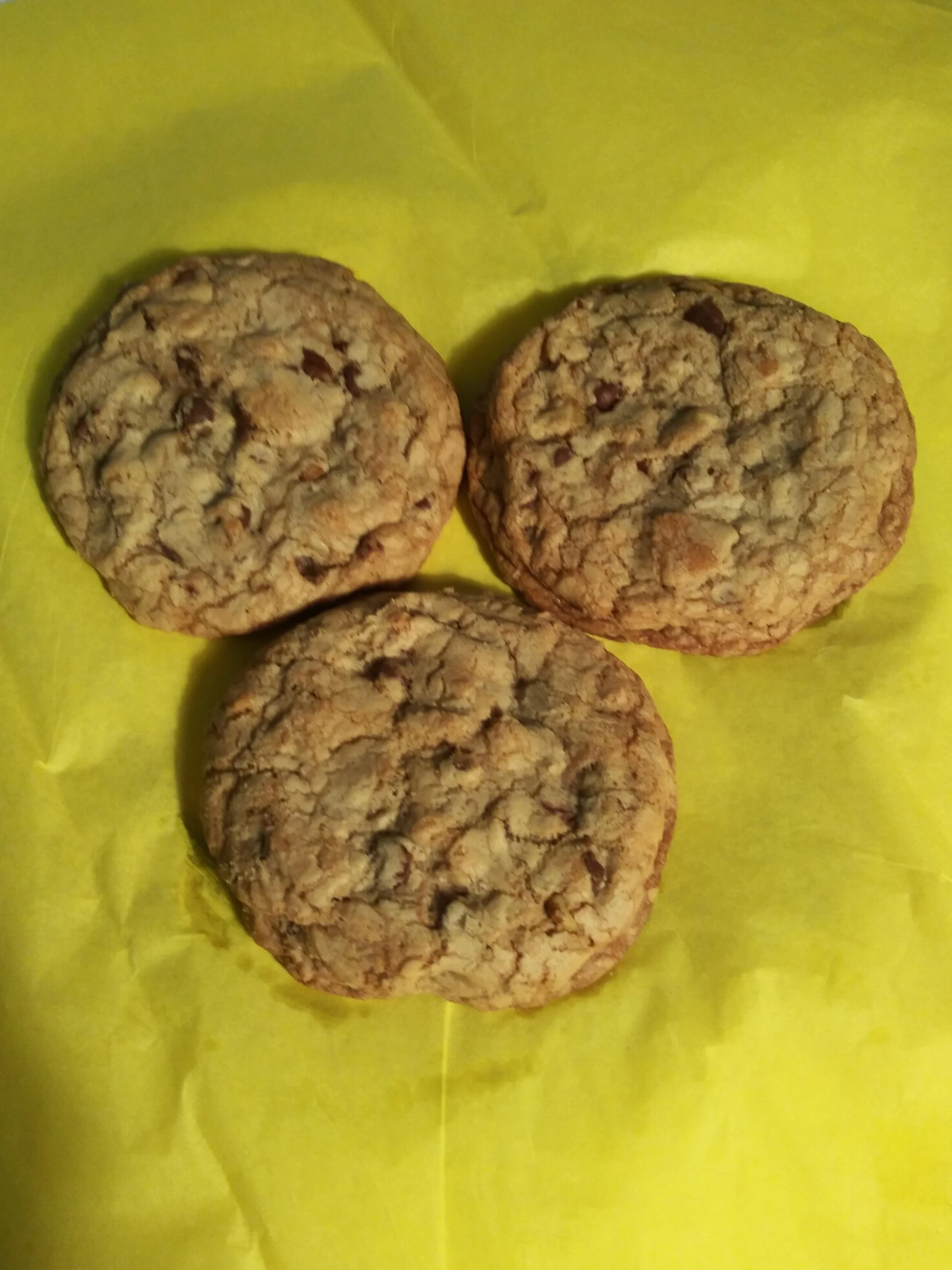 Extra Large Chucky Chocolate Chip Cookies — Colemans Cupcakes Cakes ...