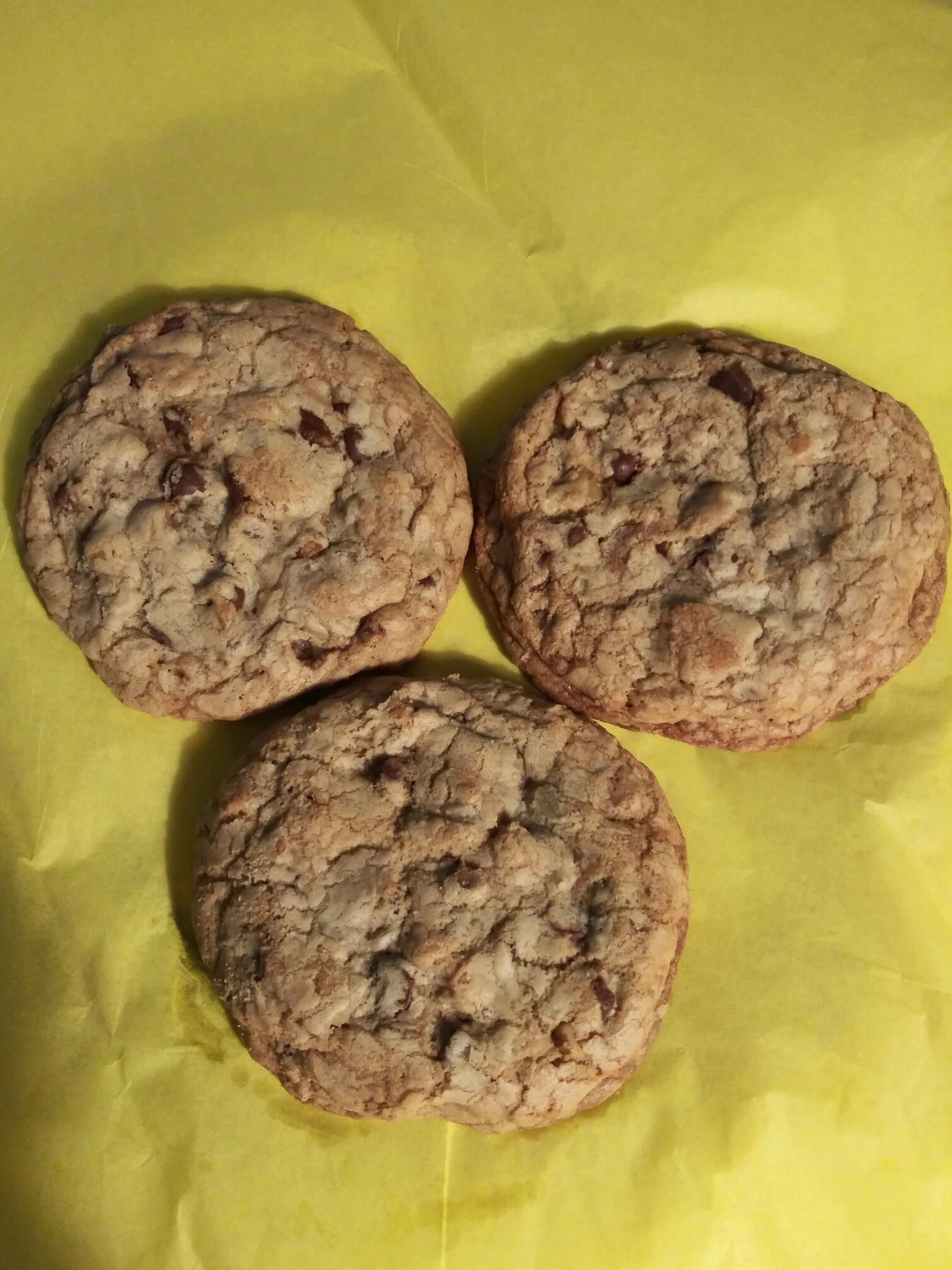 Extra Large Chucky Chocolate Chip Cookies — Colemans Cupcakes Cakes ...