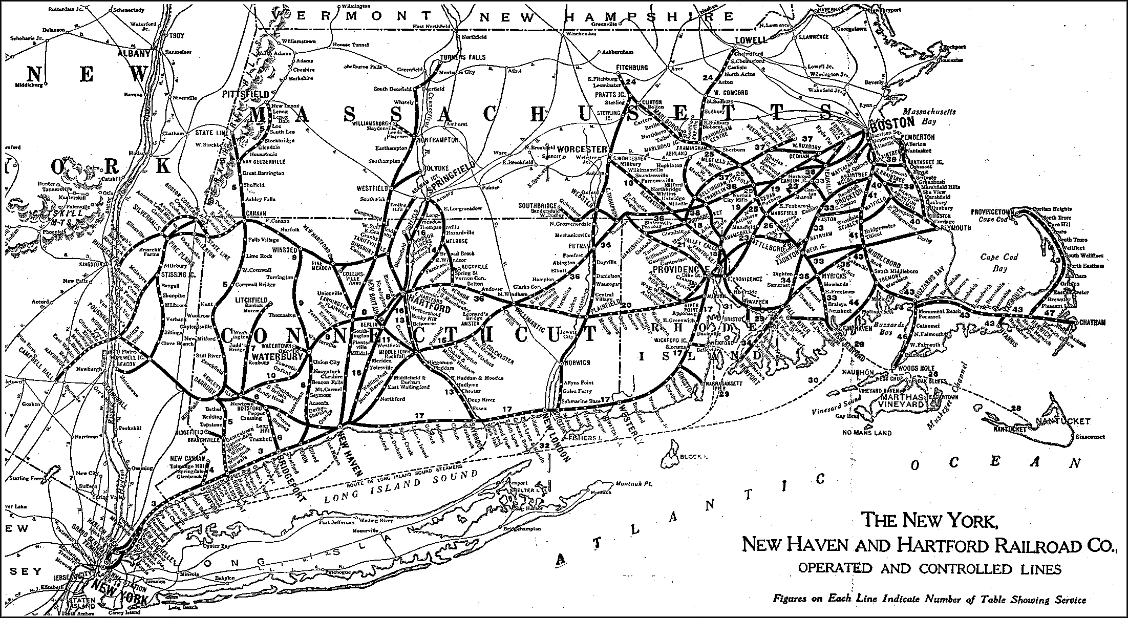 System Map — New Haven Railroad Technical & Historical Association