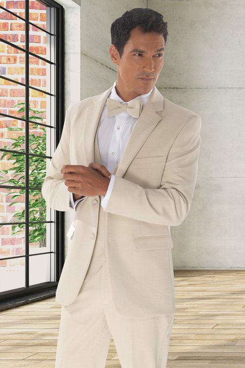 David Major Stretch | Tan Suit — DuBois Formalwear | Suit & Tux Rentals ...